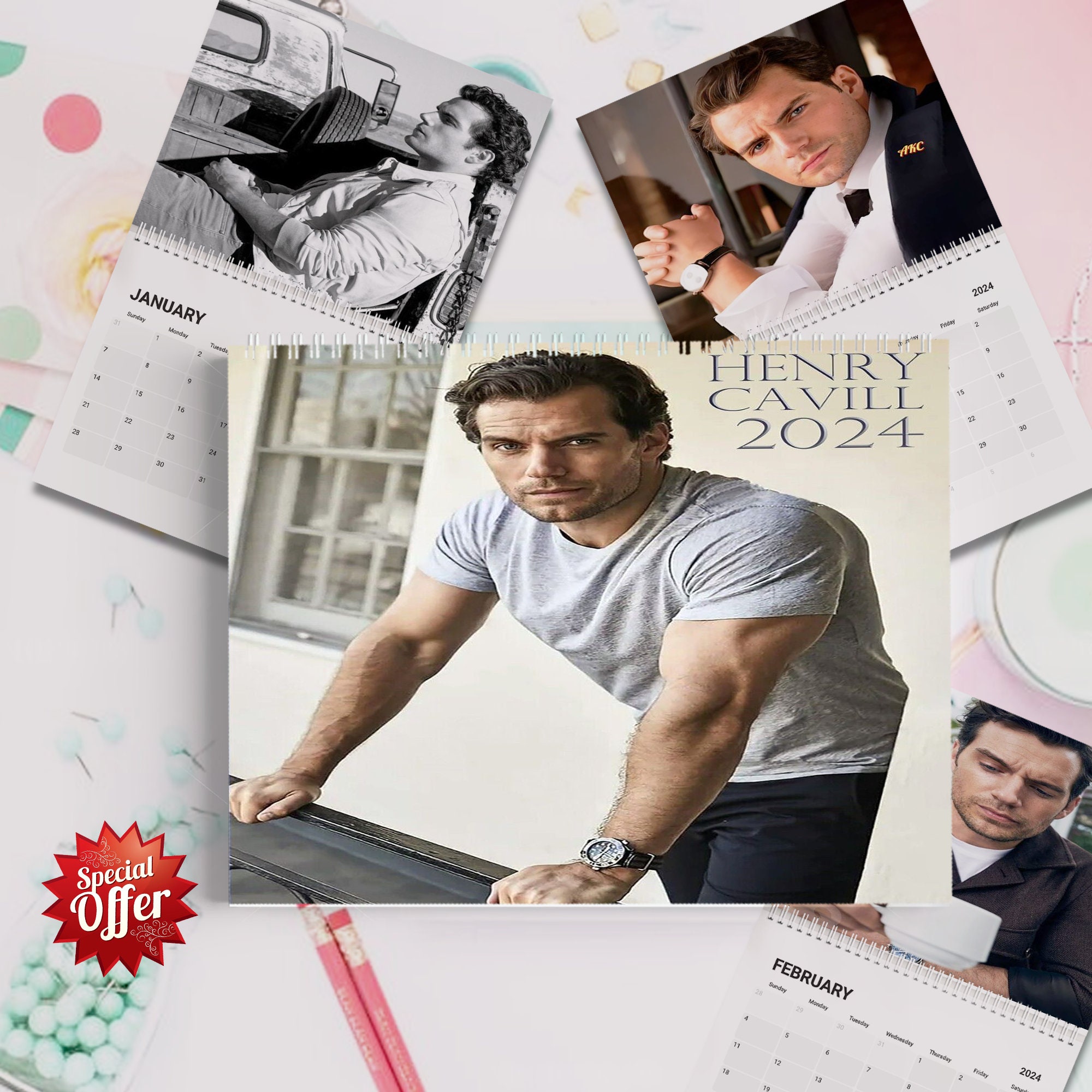 Henry Cavill Wall Calendar 2024, 2024 Henry Cavill Wall Calendar ...