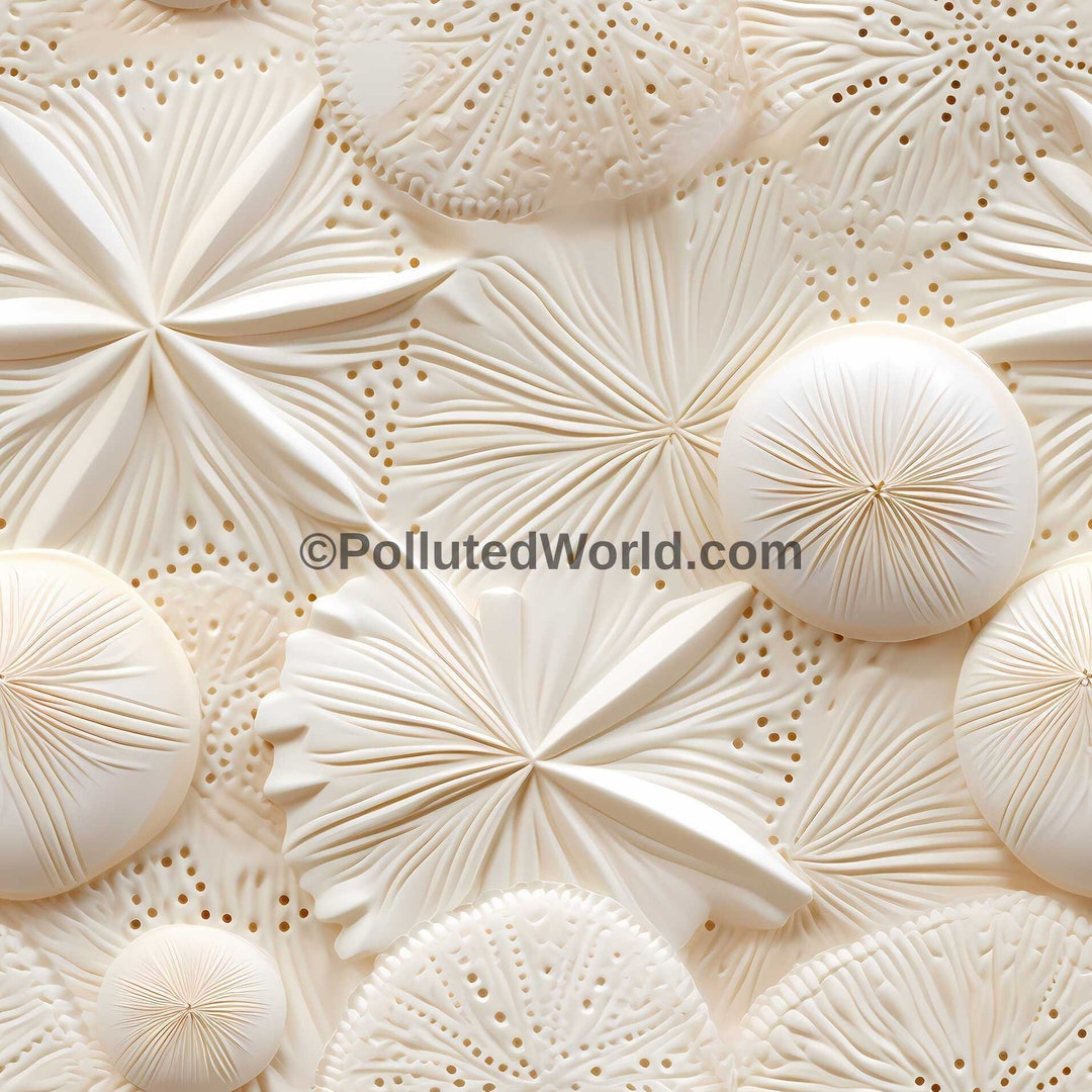 Sand Dollar 3 Seamless Pattern Digital Paper Image 341_dpi - Etsy