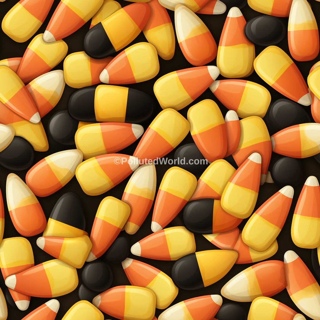 Candy Corn 6 Seamless Pattern Halloween Digital Paper Image - Etsy