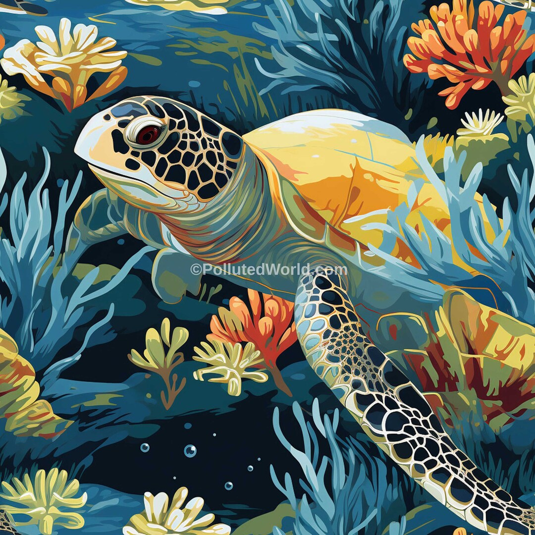 Sea Turtle 9 Seamless Pattern Digital Paper Image - Etsy