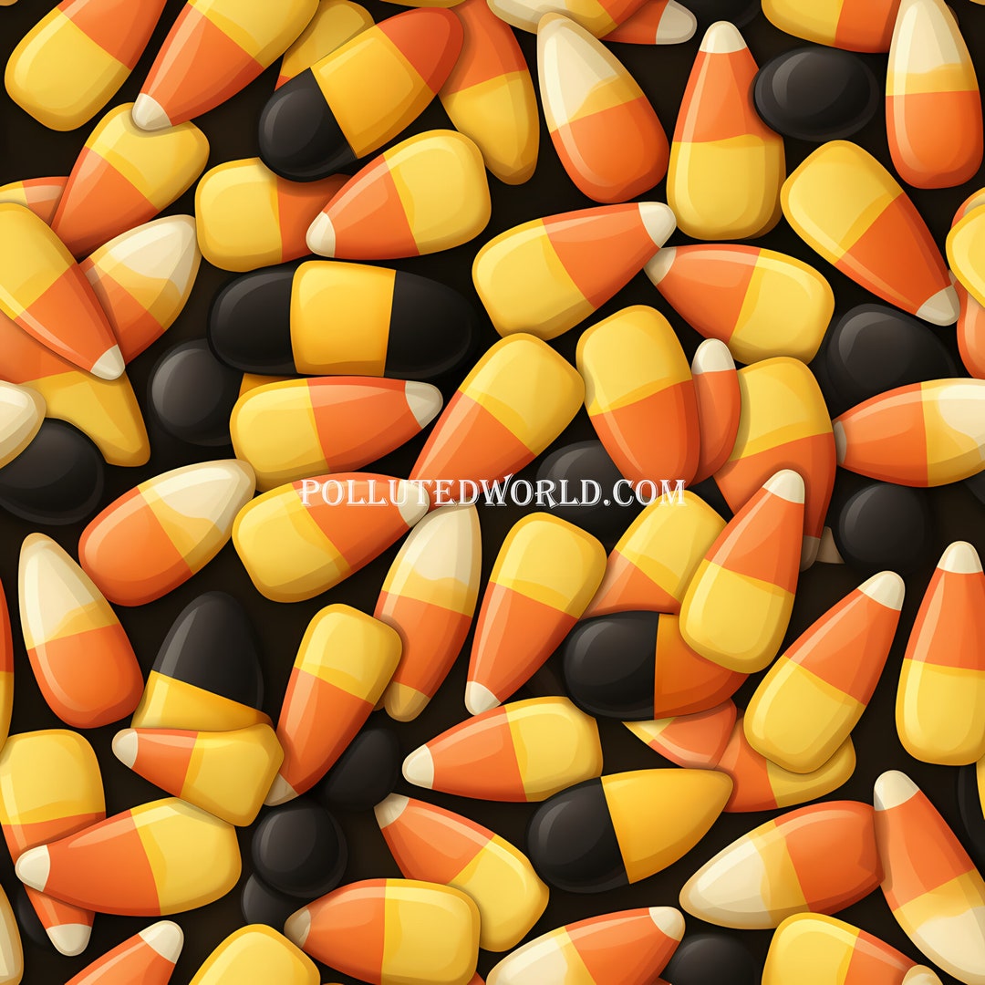 Candy Corn 6 Seamless Pattern Halloween Digital Paper Image 300 Dpi - Etsy
