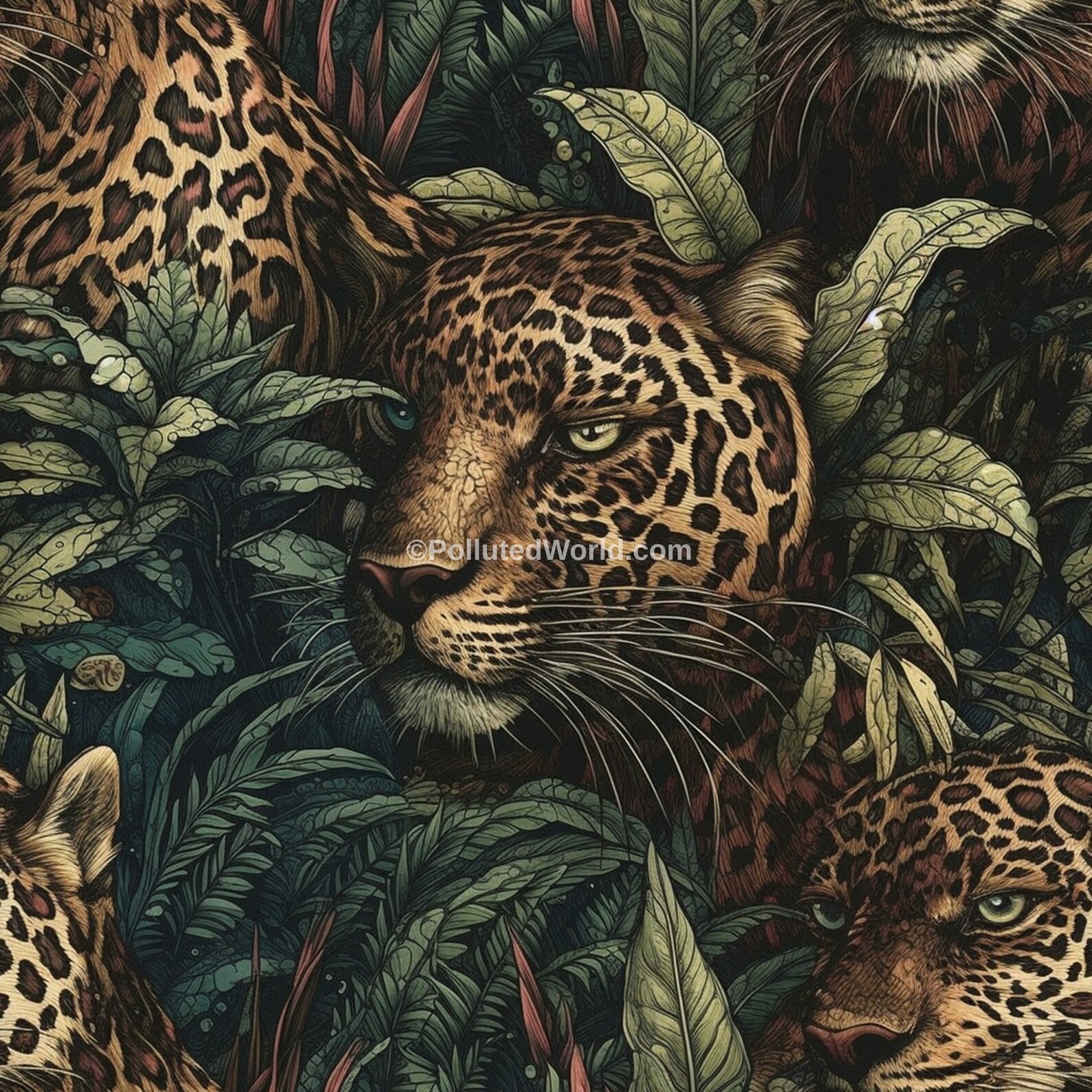 Jungle Leopard 2 Seamless Pattern Digital Paper Image - Etsy