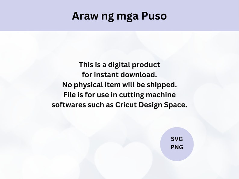 Araw Ng Mga Puso Svg Valentine's Day Svg Digital Download Filipino ...