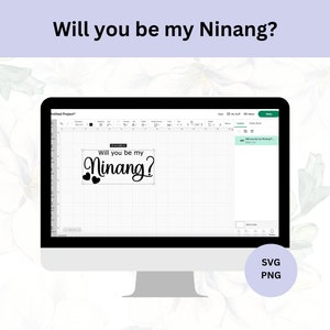Will You Be My Ninang Svg | Digital Download | Will You Be My Godmother ...