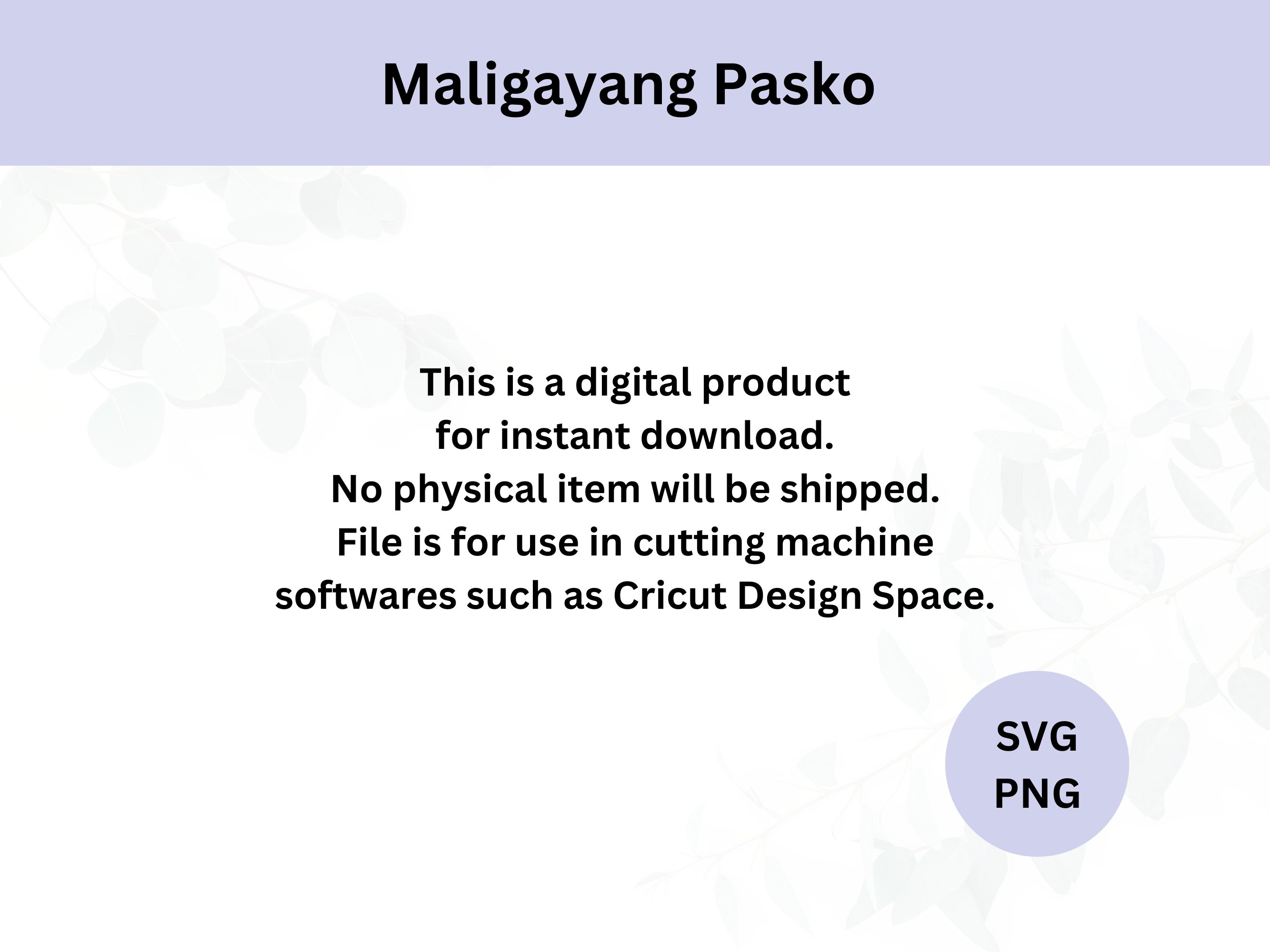 Maligayang Pasko Svg | Digital Download | Filipino Merry Christmas ...