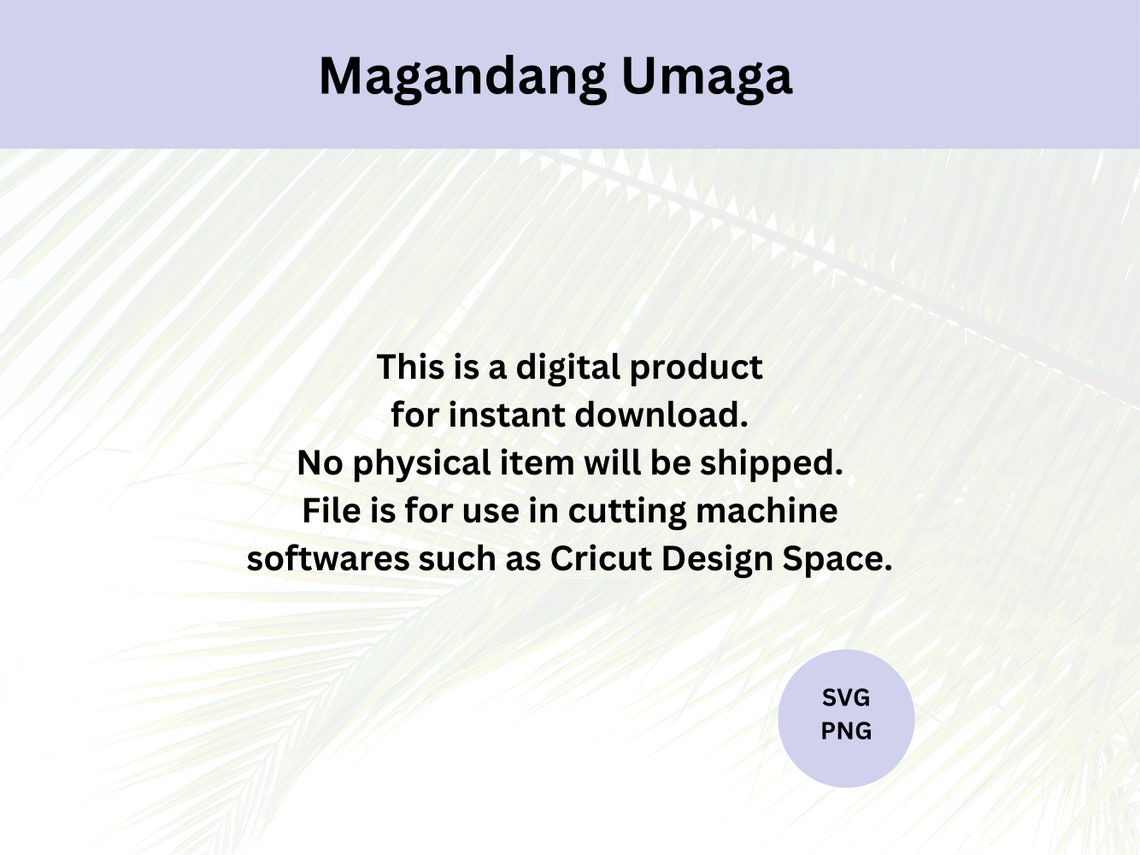 Magandang Umaga Svg | Digital Download | Filipino Good Morning | Svg ...