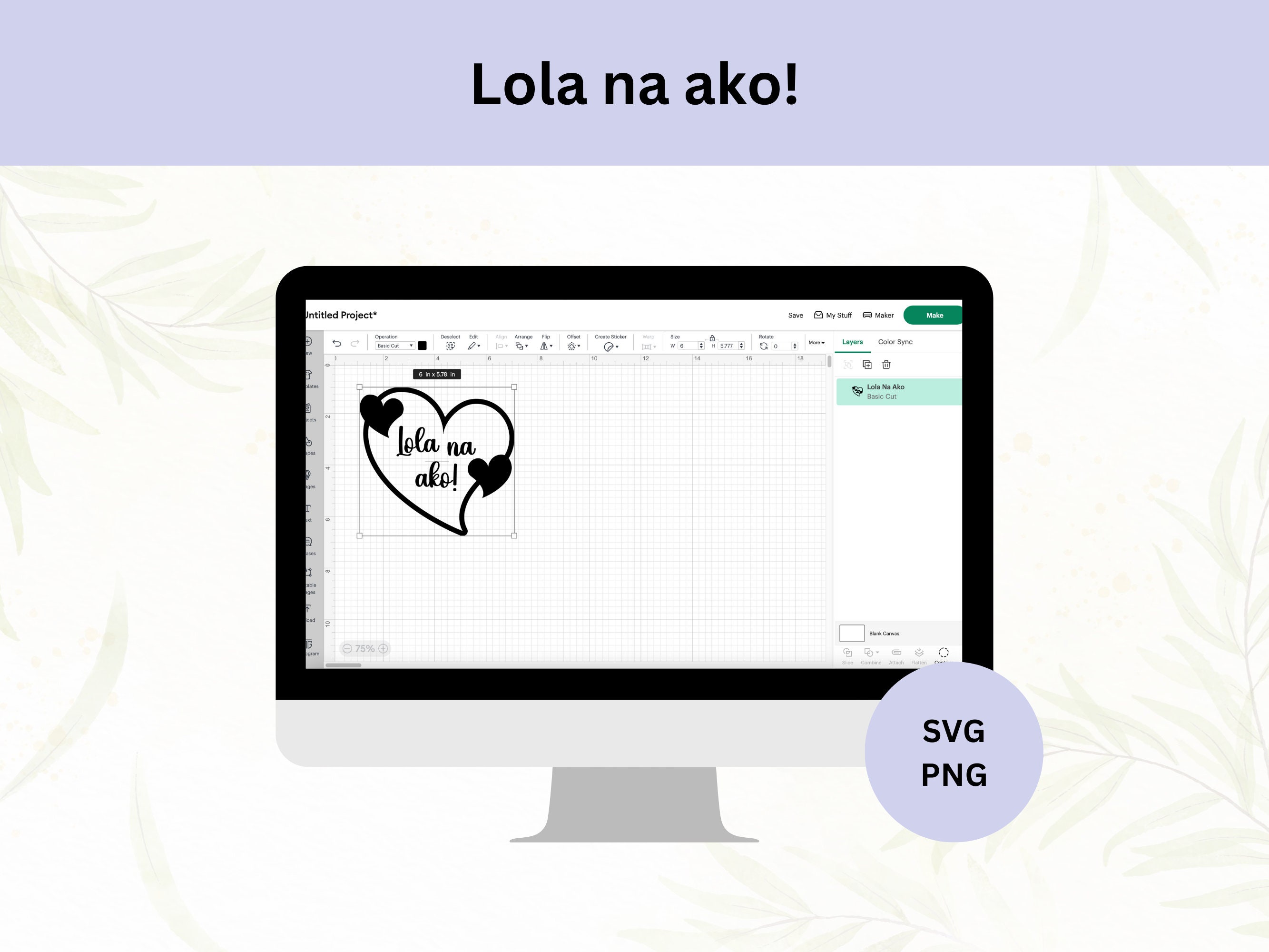 Lola Na Ako Svg Digital Download Filipino Grandma Svg Funny Filipino ...