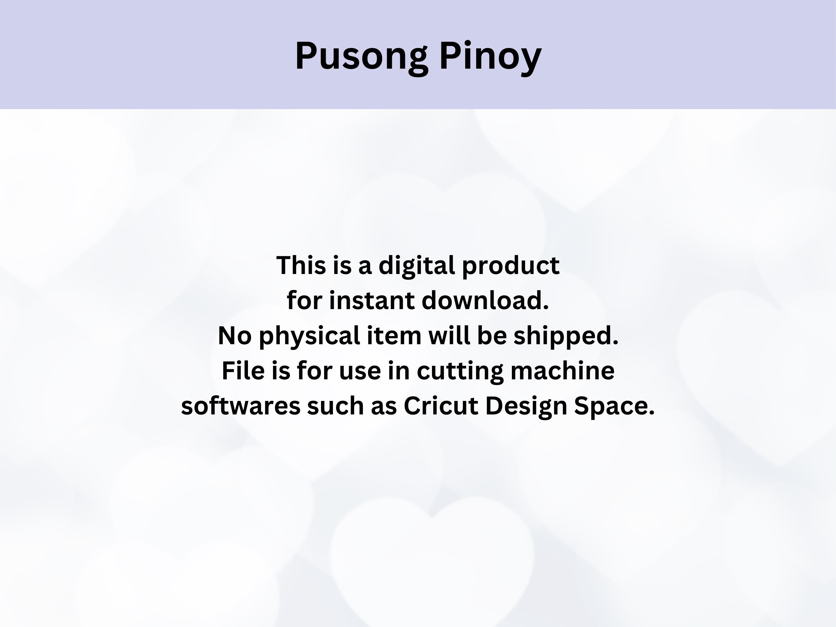 Pusong Pinoy Svg | Digital Download | Filipino Svg | Pinoy Svg ...
