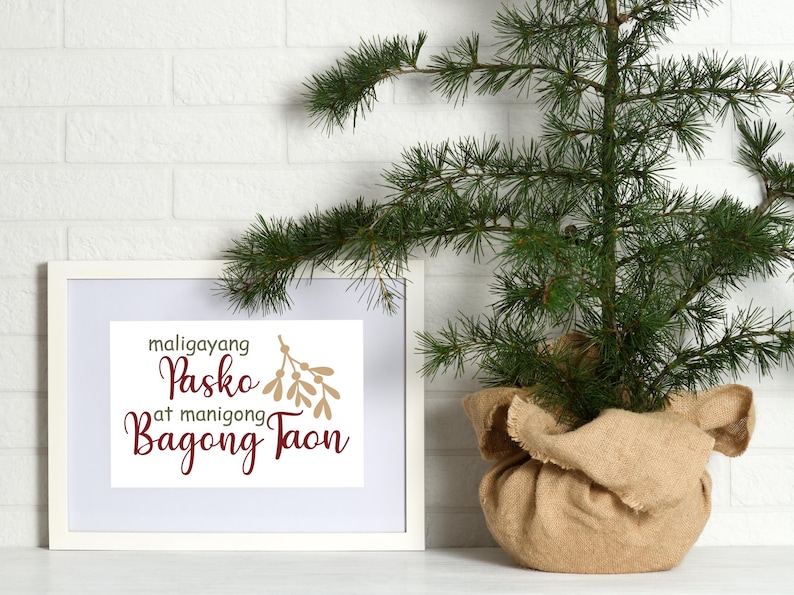 Maligayang Pasko at Manigong Bagong Taon Svg | Digital Download | Merry ...