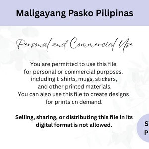 Maligayang Pasko Pilipinas Svg | Digital Download | Filipino Merry ...