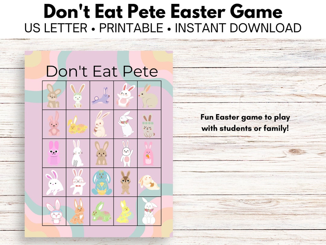 Don't Eat Pete Easter Game - Etsy