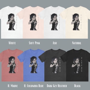 My Kind of Waifu Anime Girl T-shirt, Cute Punk Rock Woman Shirt, Kawaii ...