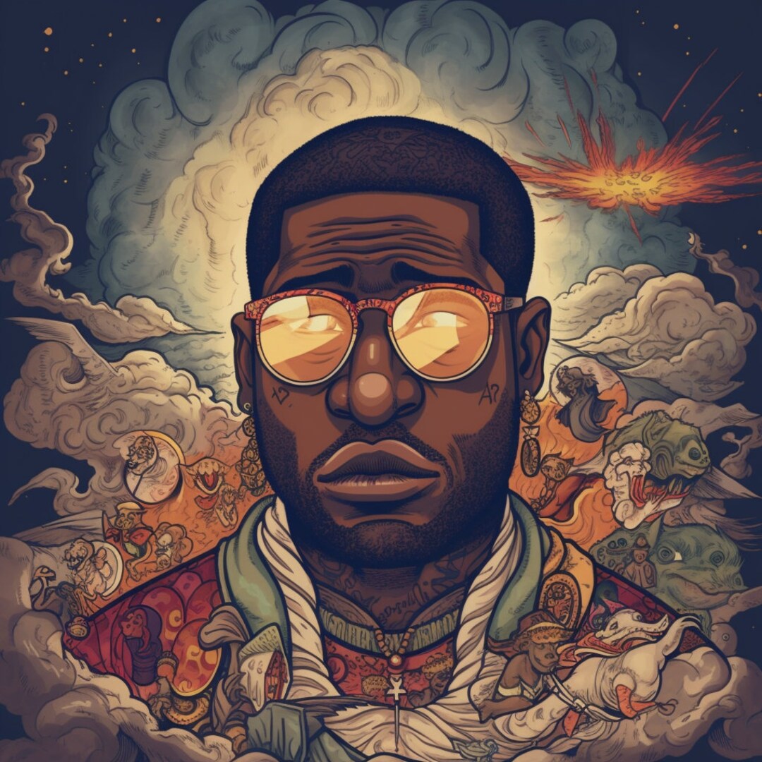 Gucci Mane Smoke Abstract Digital Art - Etsy