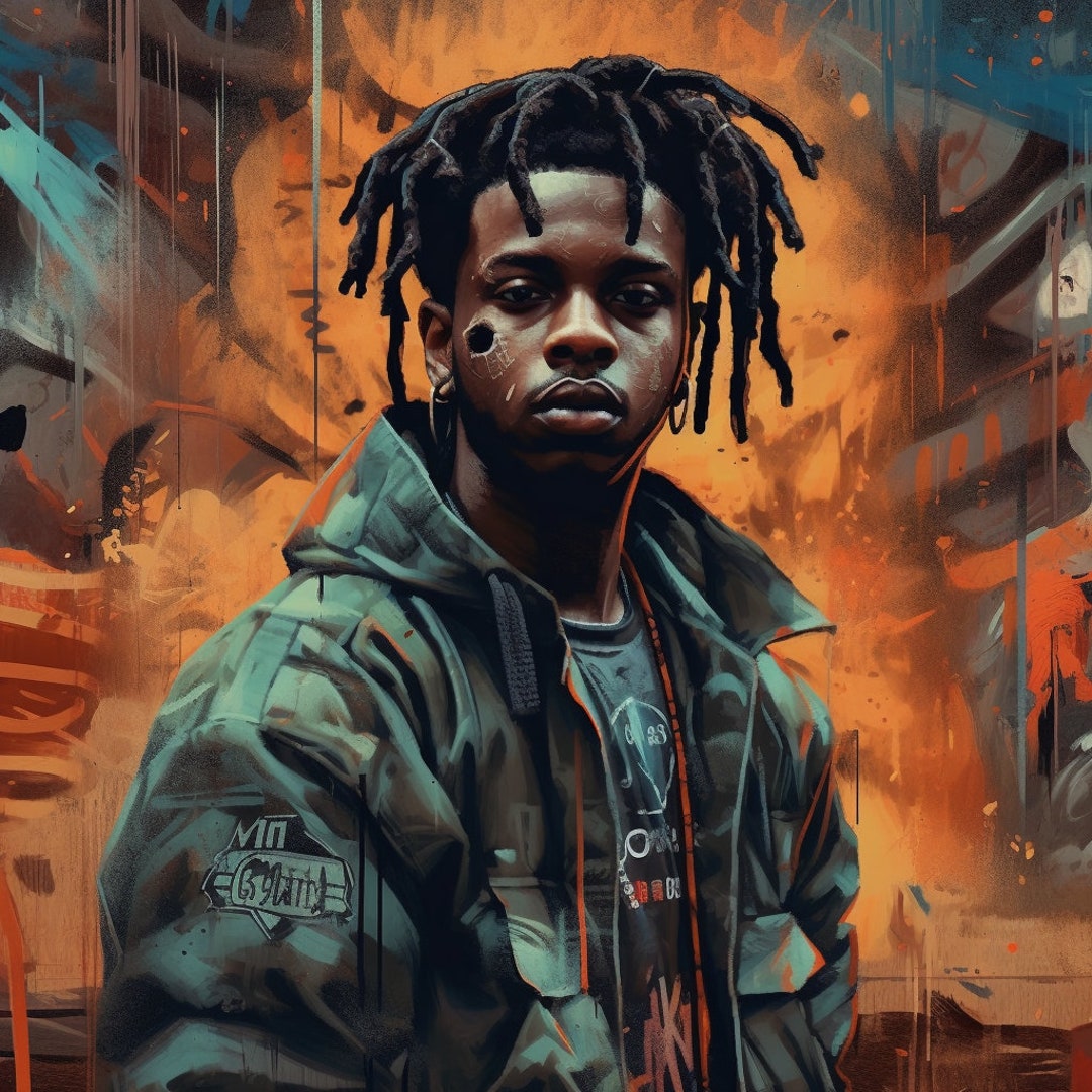 Denzel Curry Abstract Digital Art - Etsy
