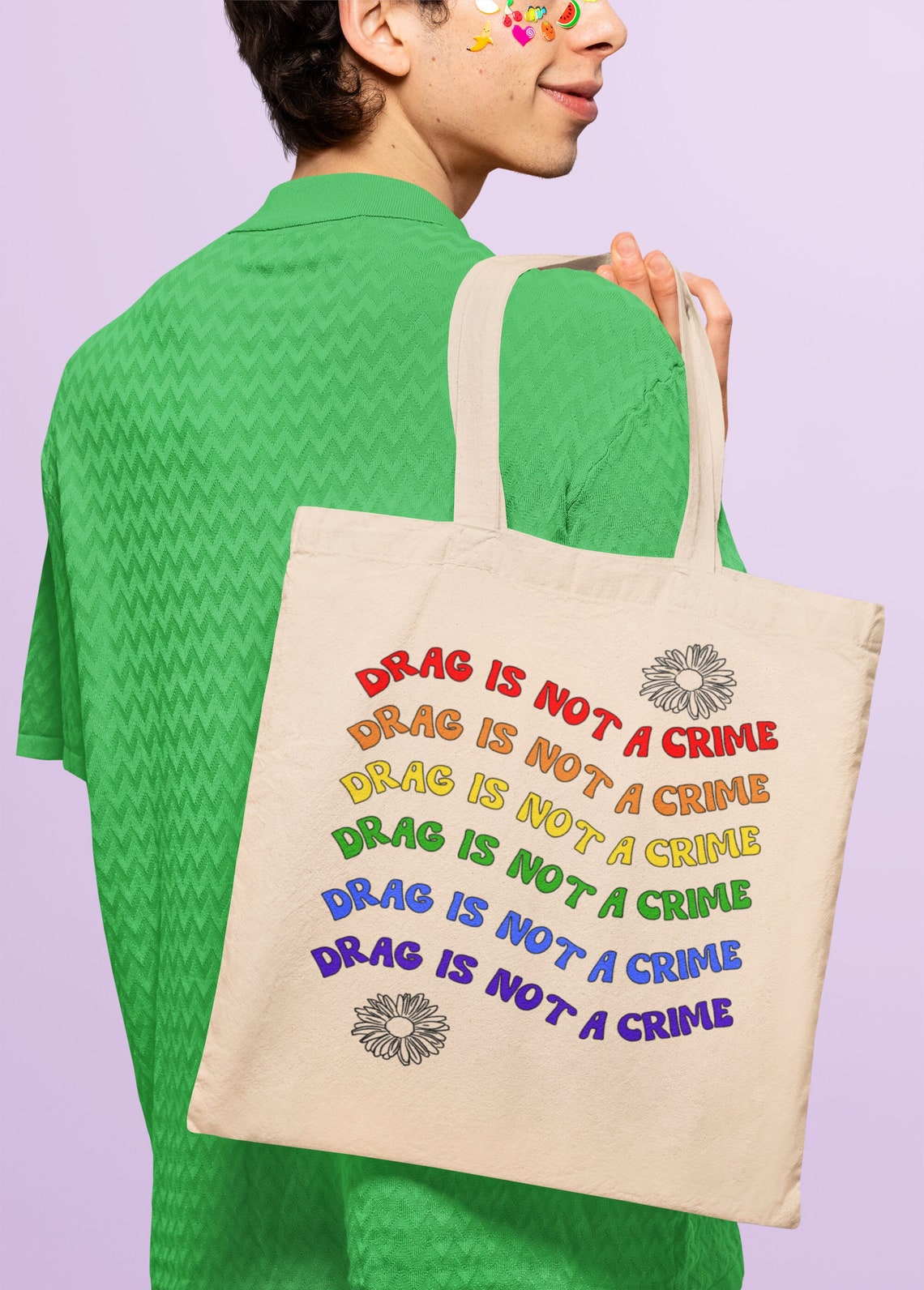 DRAG is Not a Crime | Canvas Tote Bag | D.R.A.G. | Reusable Bag ...