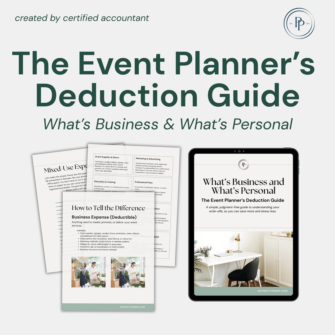 Event Planner Tax Deduction Guide | Business Vs Personal Expenses ...