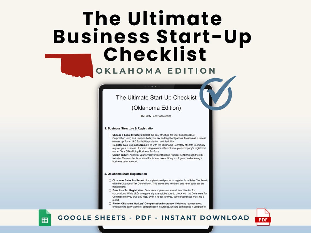 Oklahoma Start-up Business Checklist | Step-by-step Guide for ...