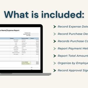 Employee Expense Report Template: Google Docs & Excel (instant Download ...
