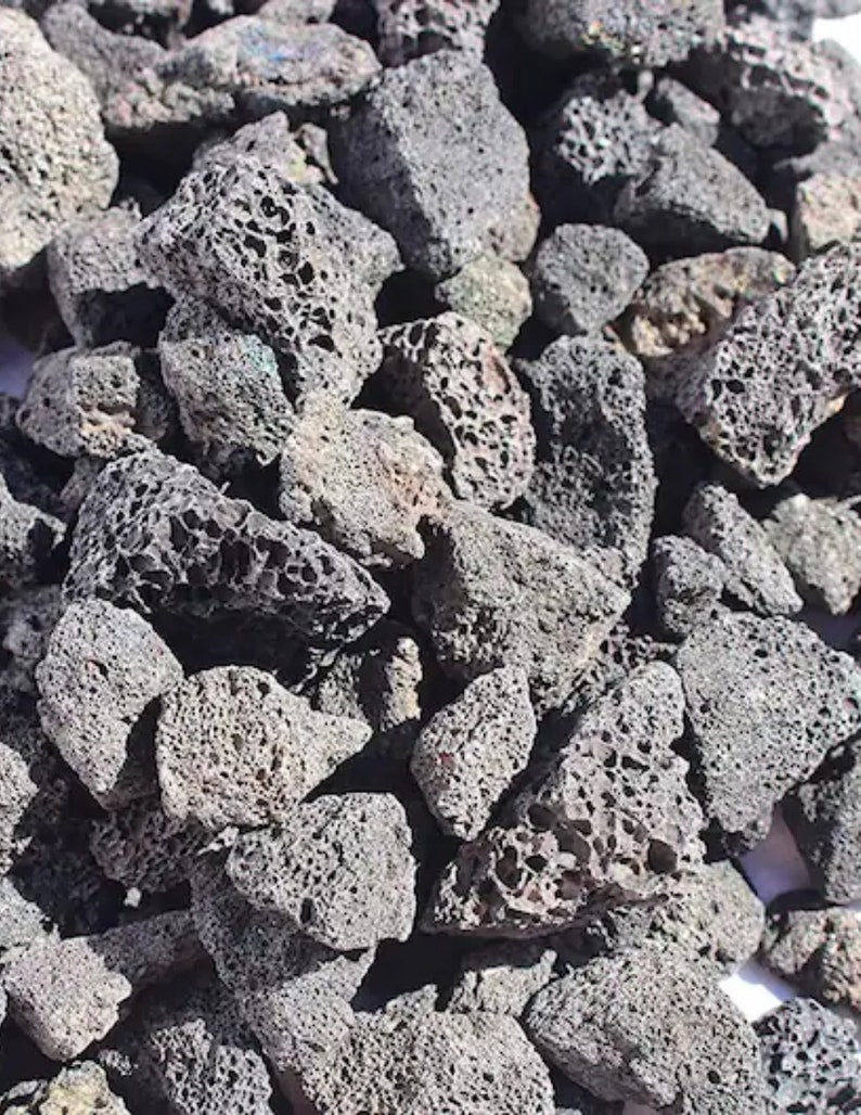 Black Lava Rocks 3 Lb - Etsy
