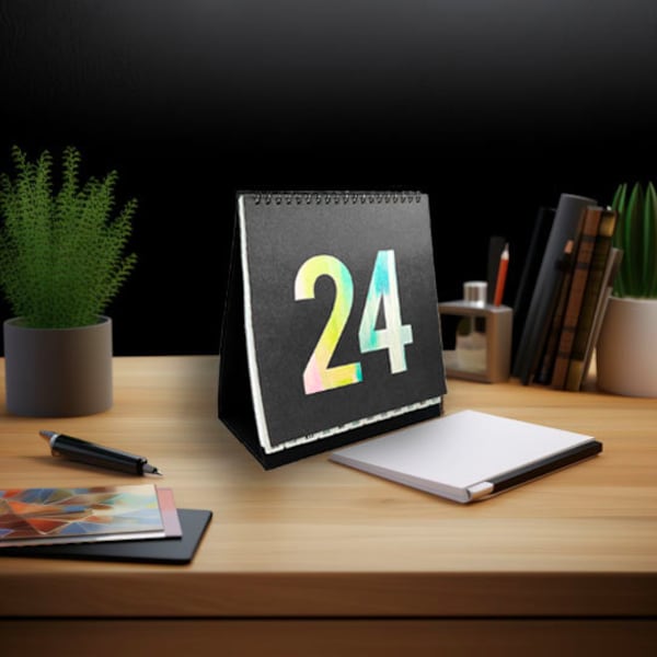 2024 Desk Flip Calendar - Etsy