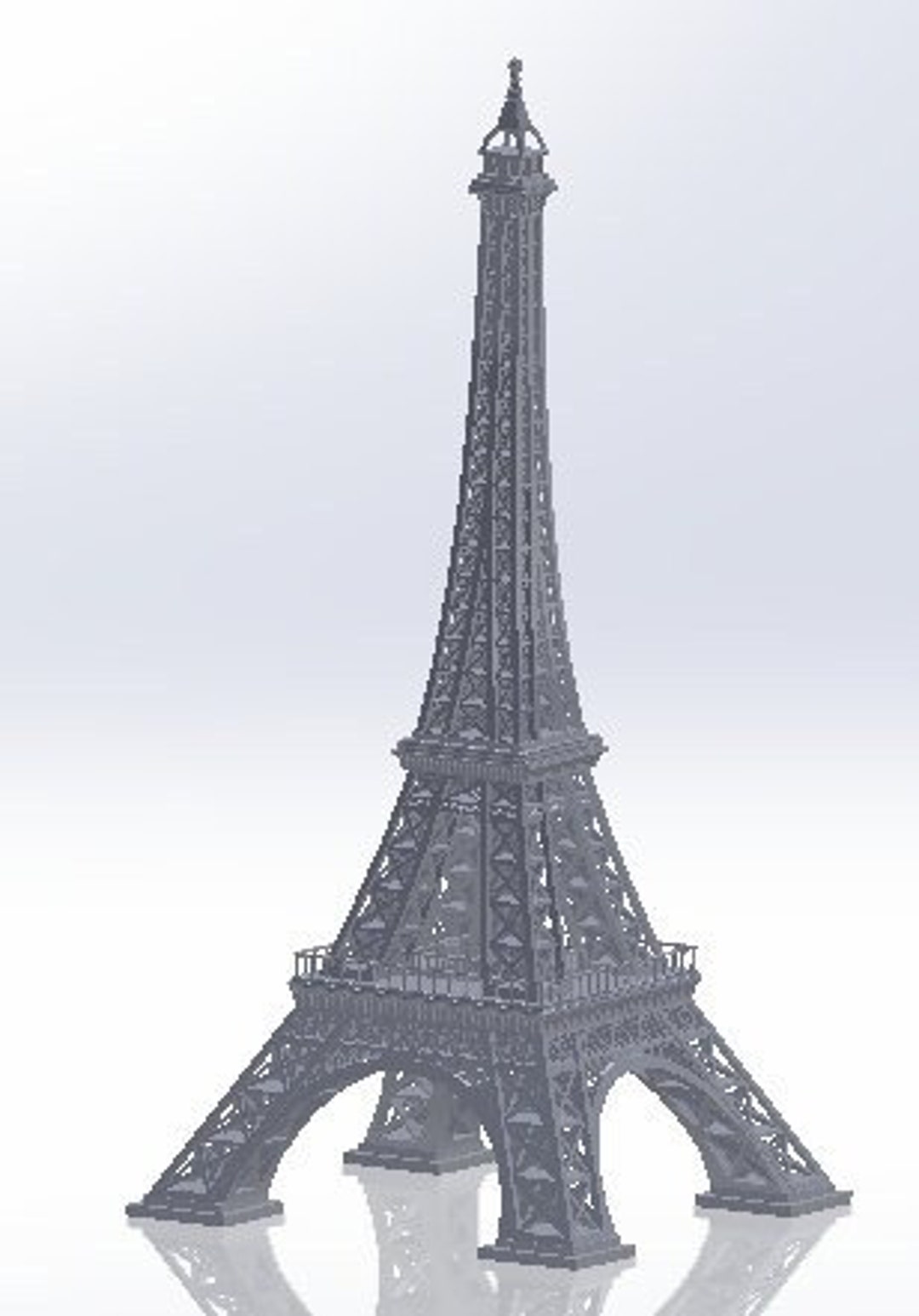 Eiffel Tower Model 3D With Best Quality - Etsy