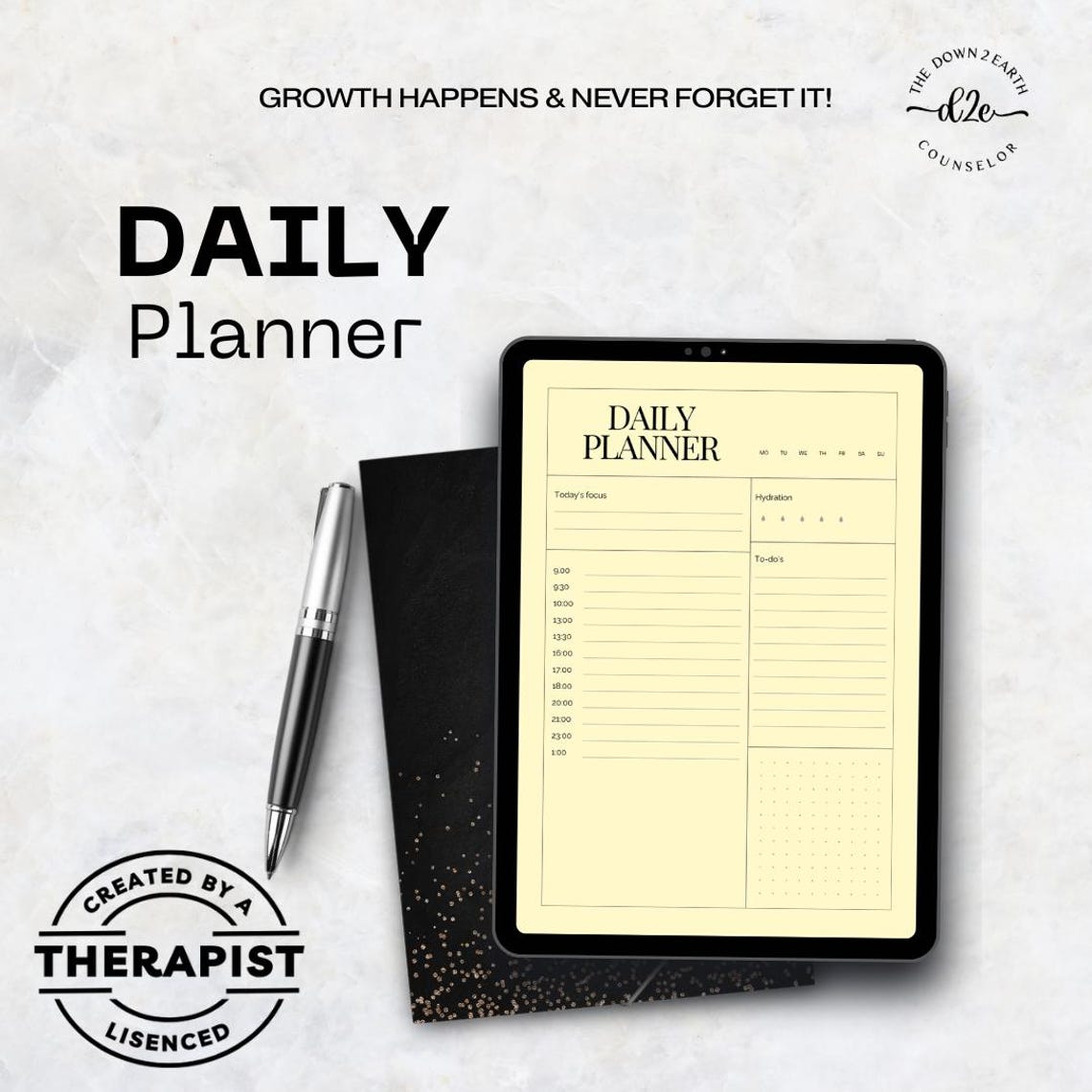 Daily Planner, Habit Tracker, Printable Daily Worksheets, Routine ...