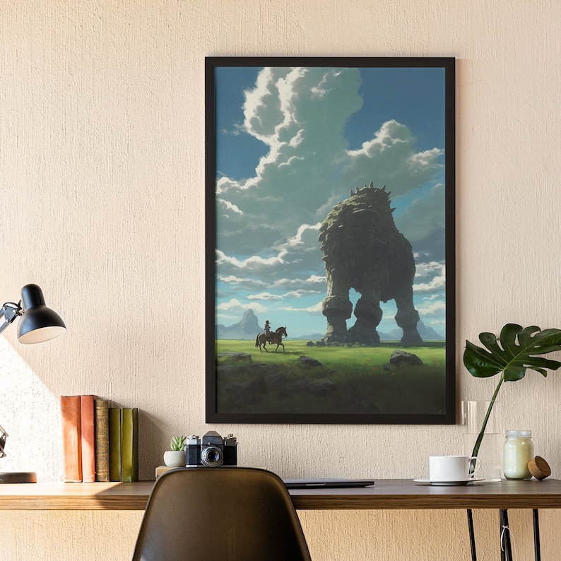 Shadow of the Colossus Poster, Forbidden Lands Travel Art (digital ...