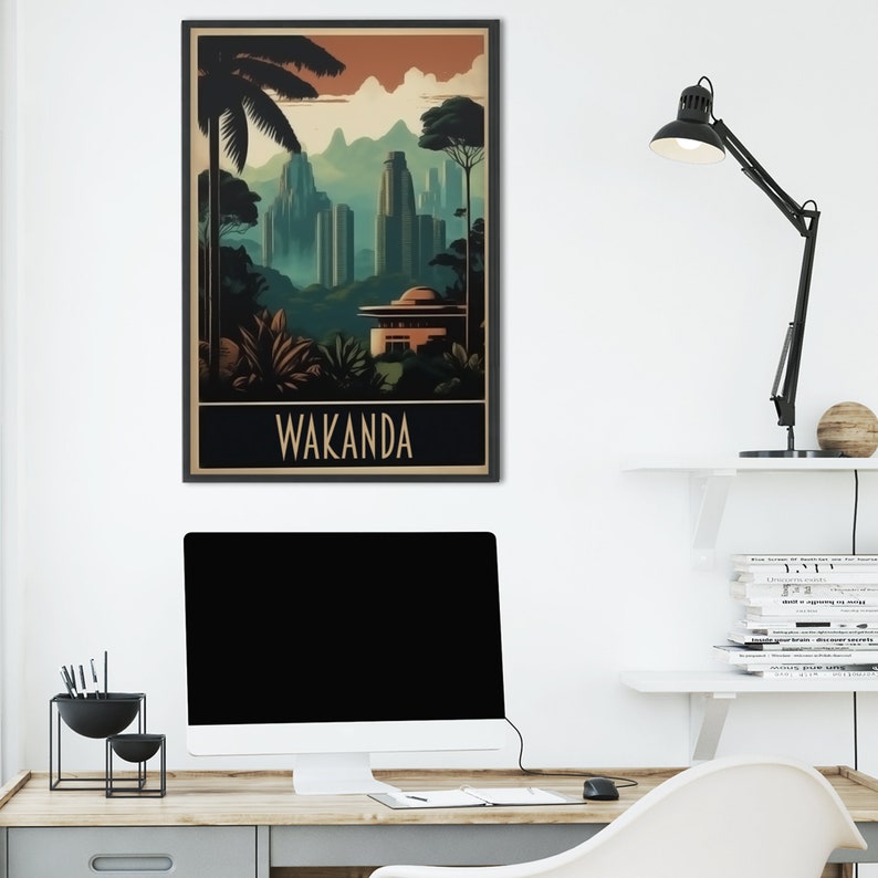 Wakanda Vintage Travel Poster, Fictional City Art (digital Download) - Etsy