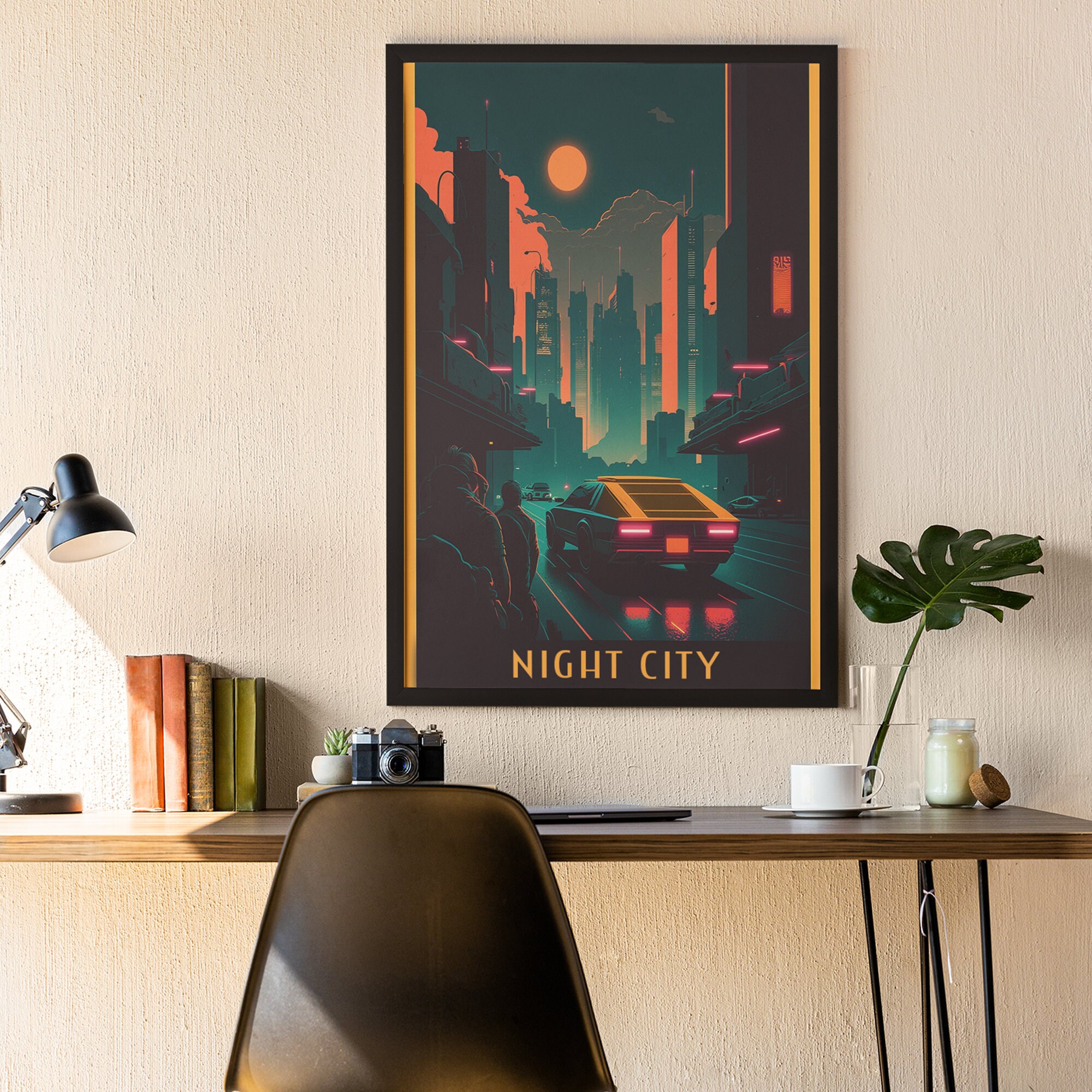 Cyberpunk Edgerunners Inspired Poster Vintage Travel, Cyber Punk Art ...