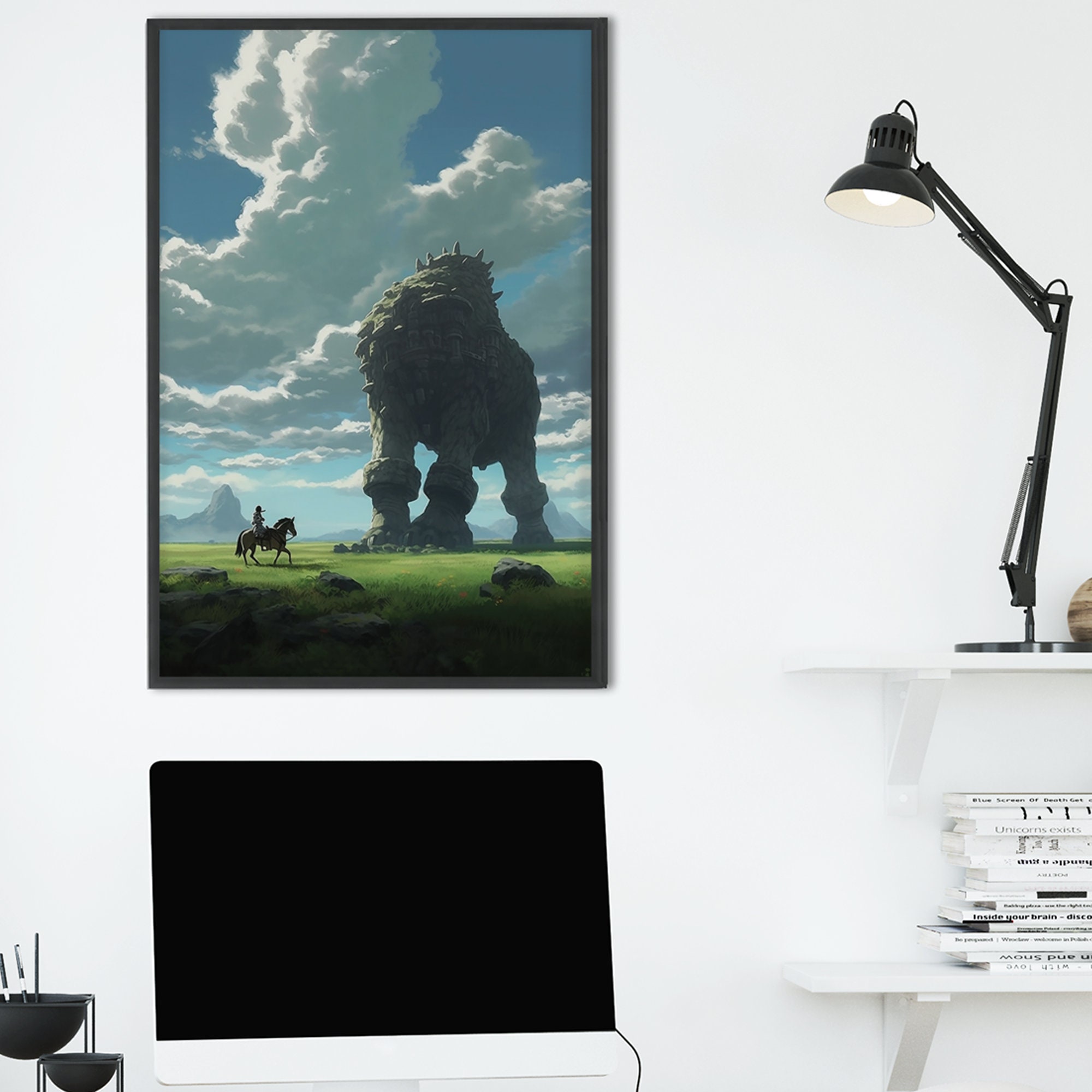 Shadow Colossus Poster Art Digital Download, Shadow of the Colossus ...