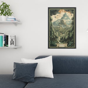 Hyrule Travel Poster Art Digital Download, Zelda Inspired Poster, Visit ...