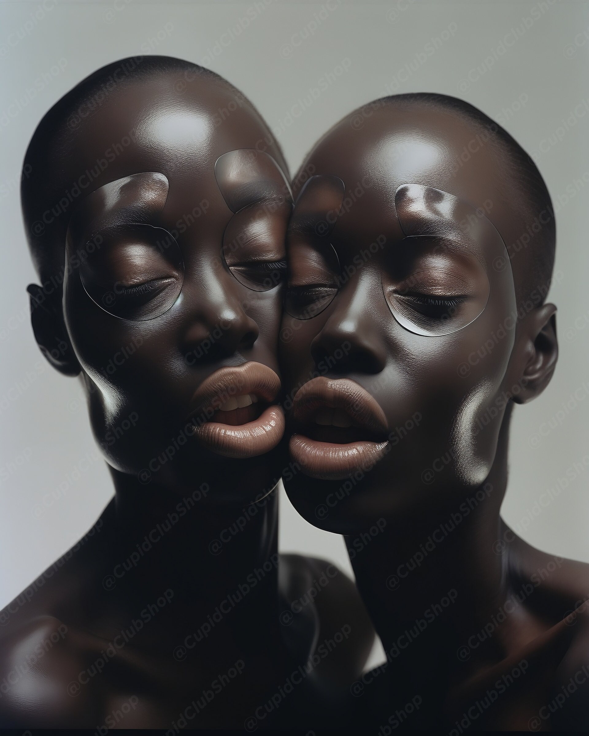 Queens of Elegance: Afrocentric Double Portrait Digital Download - High ...