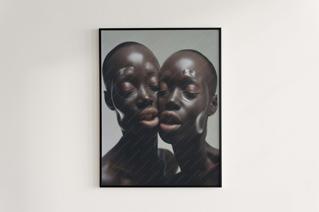 Queens of Elegance: Afrocentric Double Portrait Digital Download - High ...