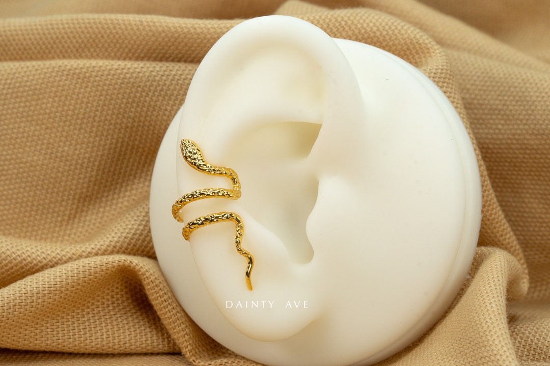 Snake Climber Ear Cuffs Serpent Earrings Snake Earrings Conch Ear Cuff ...