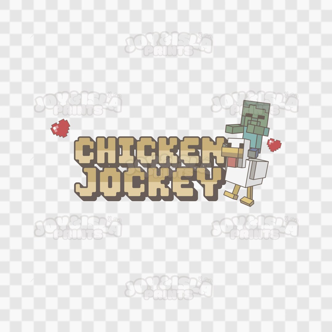 Minecraft Chicken Jockey PNG | Sublimation Design | Gamer Clipart ...