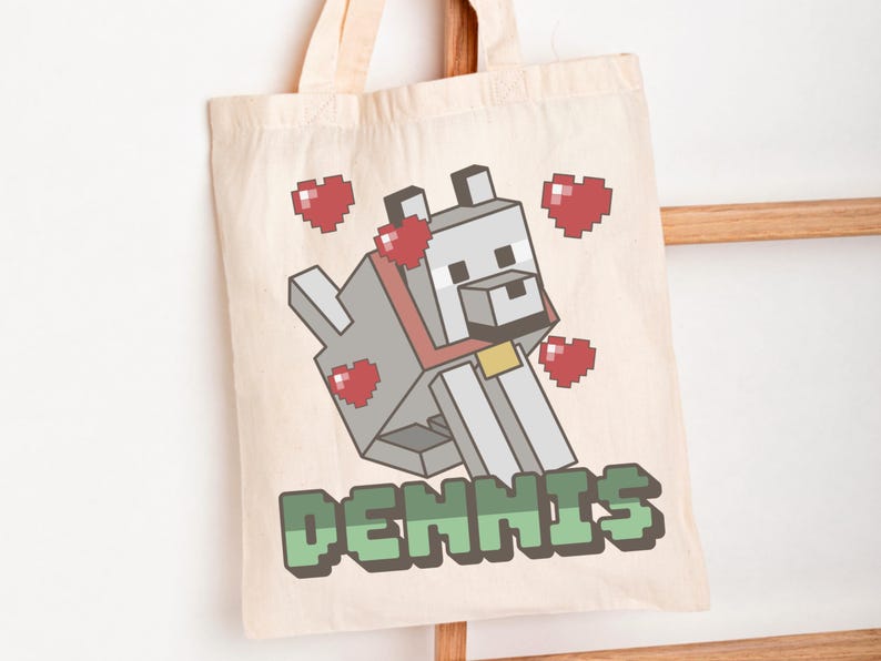 Pixel Game Dennis the Wolf PNG | Digital Download | Sublimation Design ...