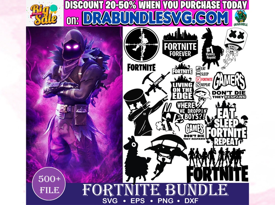 500 Files Gaming Svg Bundle Fortnight Svg Marshmallow Svg - Etsy
