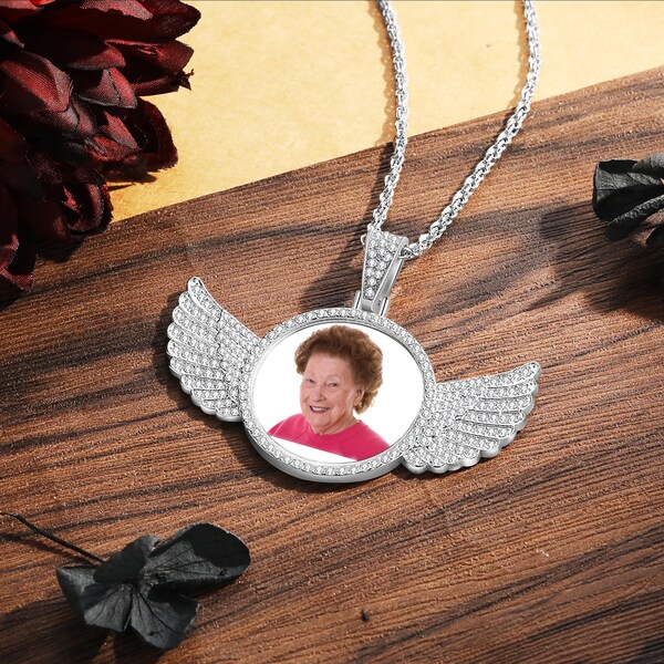 Picture Pendant With Wings - Etsy