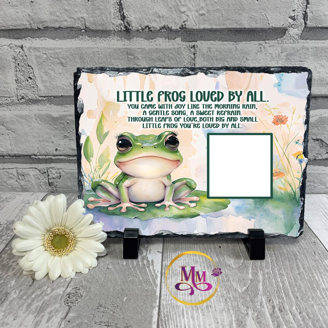 Frog Baby Slate PNG – Sublimation Design (digital Download) - Etsy