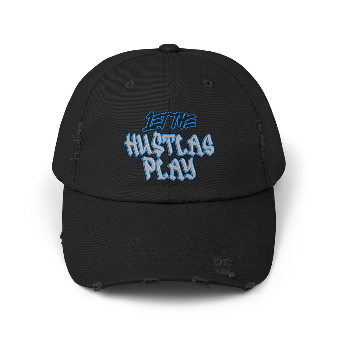Let the Hustla’s Play - Unisex Distressed Cap - Etsy
