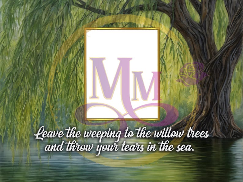 Weeping Willow Memorial Slate Bundle - Digital PNG File for Sublimation ...