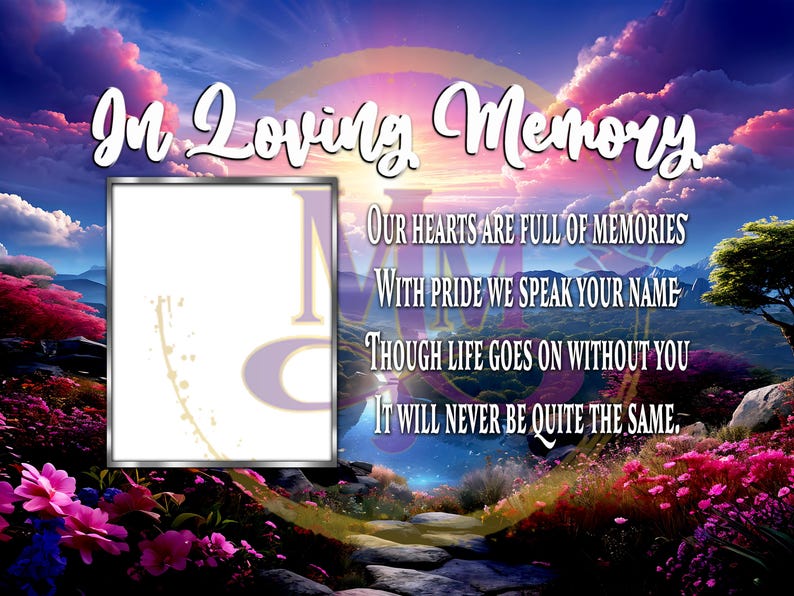 In Loving Memory/life Will Never Be the Same Memorial Slate Bundle ...