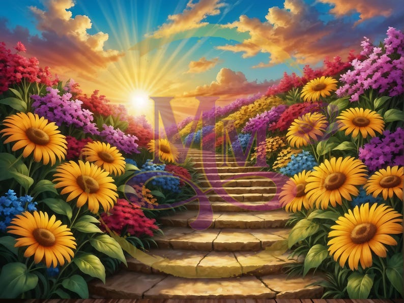 Stairway to Heaven/in Loving Memory - Memorial Slate Bundle - Digital ...
