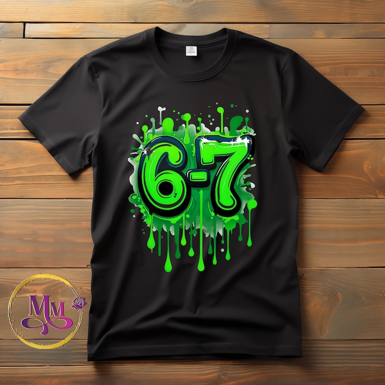 6 7 Numbers Digital Design Bundle - Digital Png's for T-shirts, Mugs ...