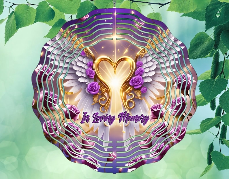 In Loving Memory Purple Roses - Png - Windspinner - Digital File - Etsy