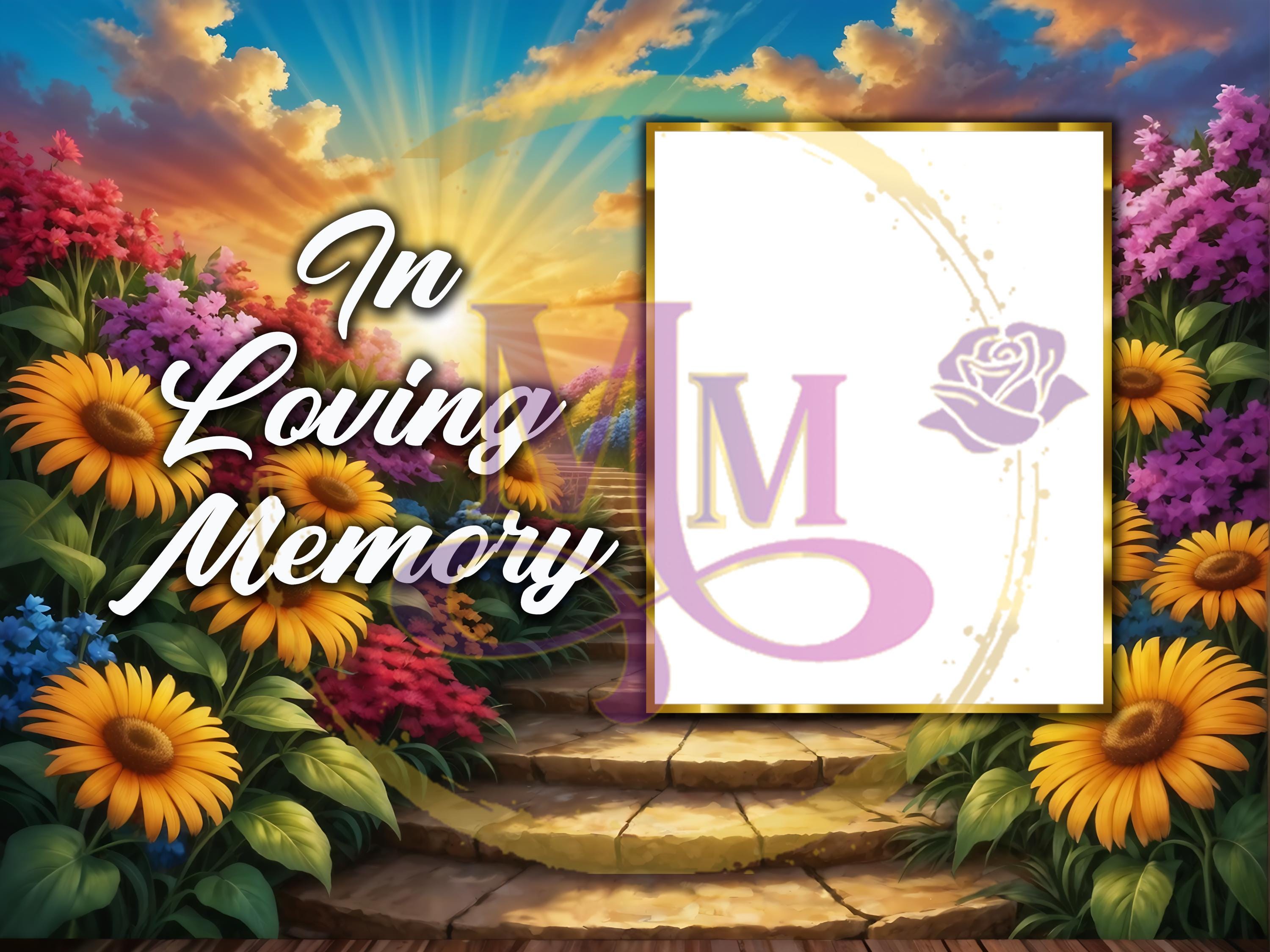 Stairway to Heaven/in Loving Memory - Memorial Slate Bundle - Digital ...