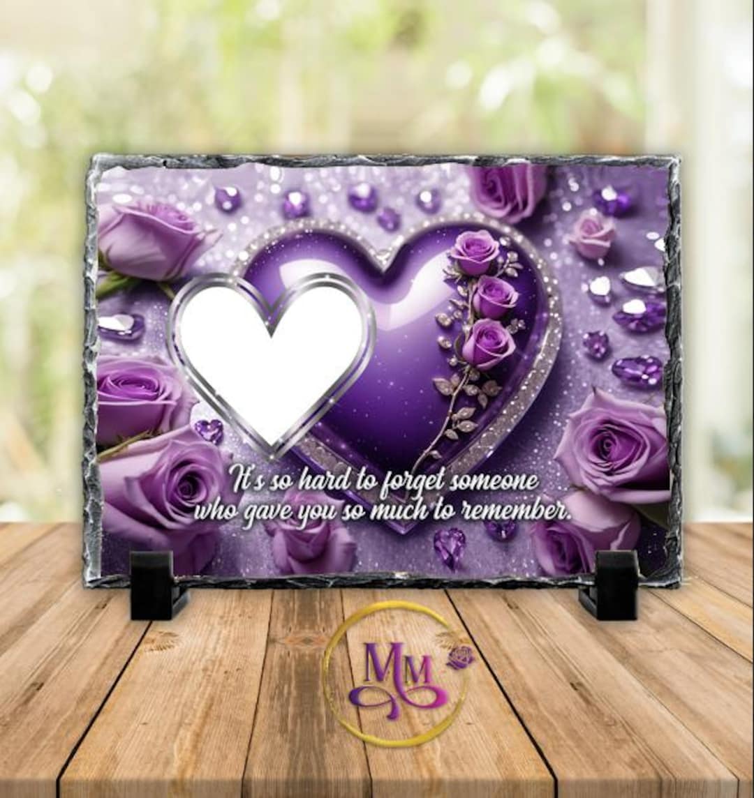 It's so Hard Purple Heart- Memorial Slate Bundle - Digital PNG File for ...
