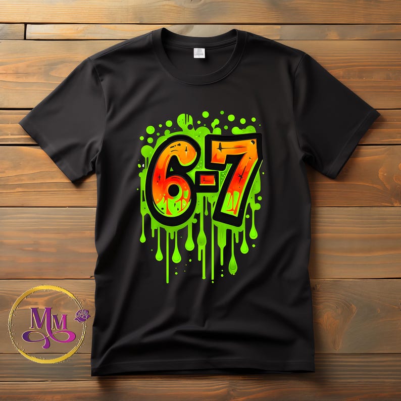 6 7 Numbers Digital Design Bundle - Digital Png's for T-shirts, Mugs ...