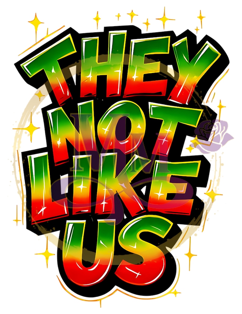 They Not Like Us Digital Bundle - Digital Png's for T-shirts, Mugs, Etc ...