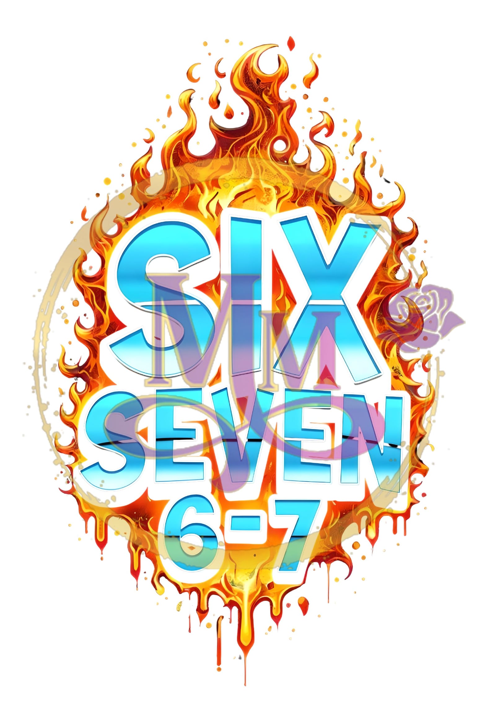 6 7 Flames Digital Design - Digital PNG for T-shirts, Mug, Etc. - Etsy